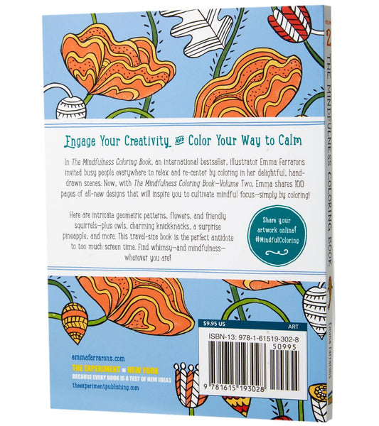 Workman Publishing The Mindfulness Coloring Book - Volume Two at ...