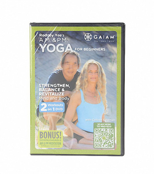 Gaiam Rodney Yee's AM/PM Yoga For Beginners DVD at EverydayYoga.com