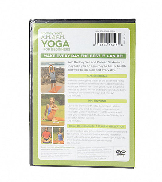 Gaiam Rodney Yee's AM/PM Yoga For Beginners DVD at EverydayYoga.com