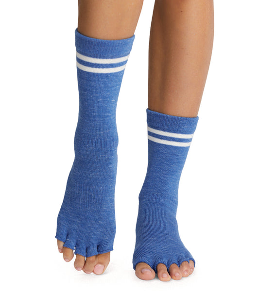 Toesox Crew Half Toe Grip Socks at EverydayYoga.com