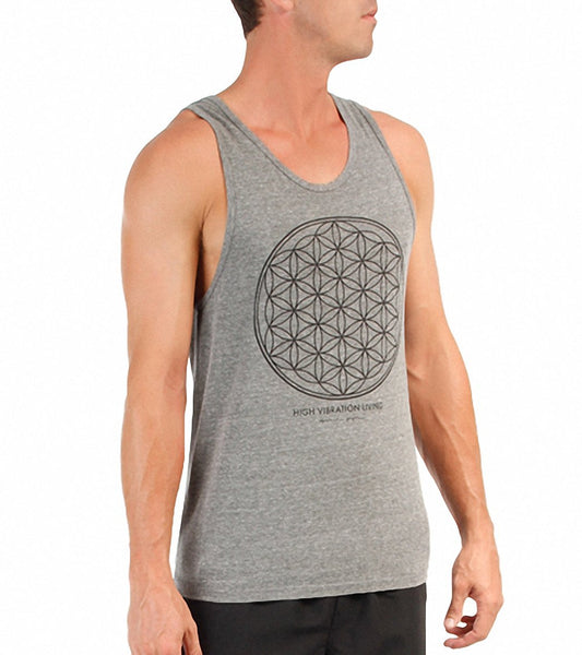 Spiritual Gangster Mandala Triblend Grey Tank at EverydayYoga.com
